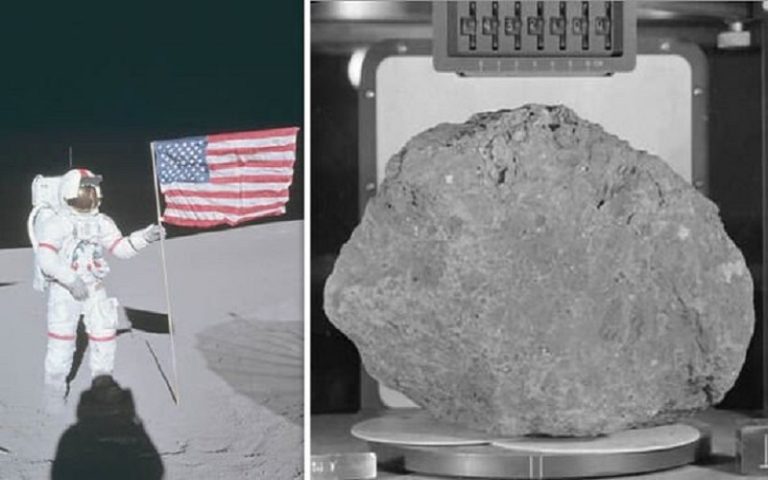Apolo 14: La muestra de roca lunar vino de la tierra y no del espacio